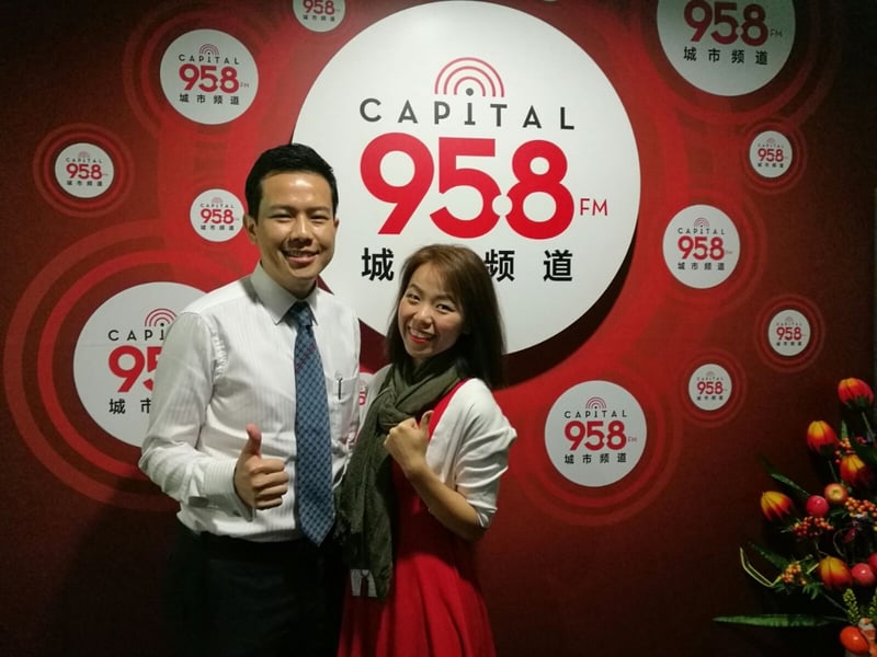 Dr John Fong Invited for a Live Radio Interview at Capital 95.8FM